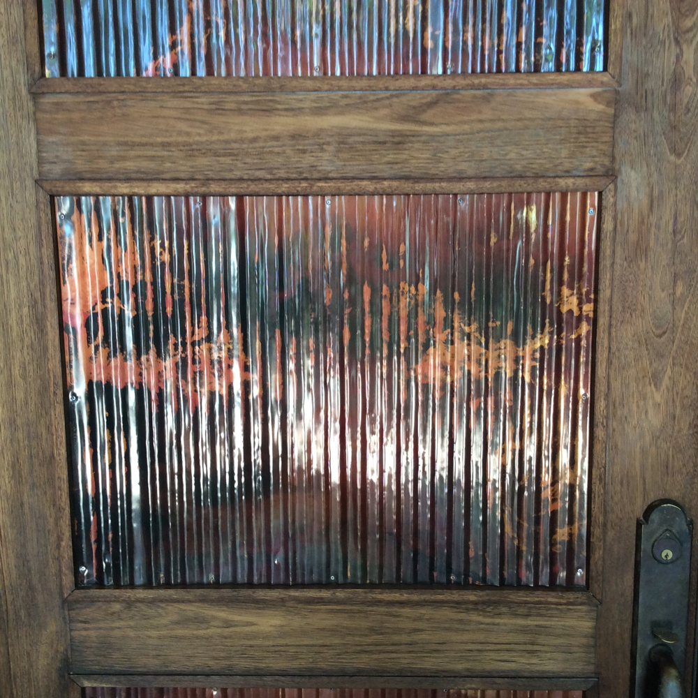 Corrugated Copper Door - Mike Dumas Copper Designs Blog